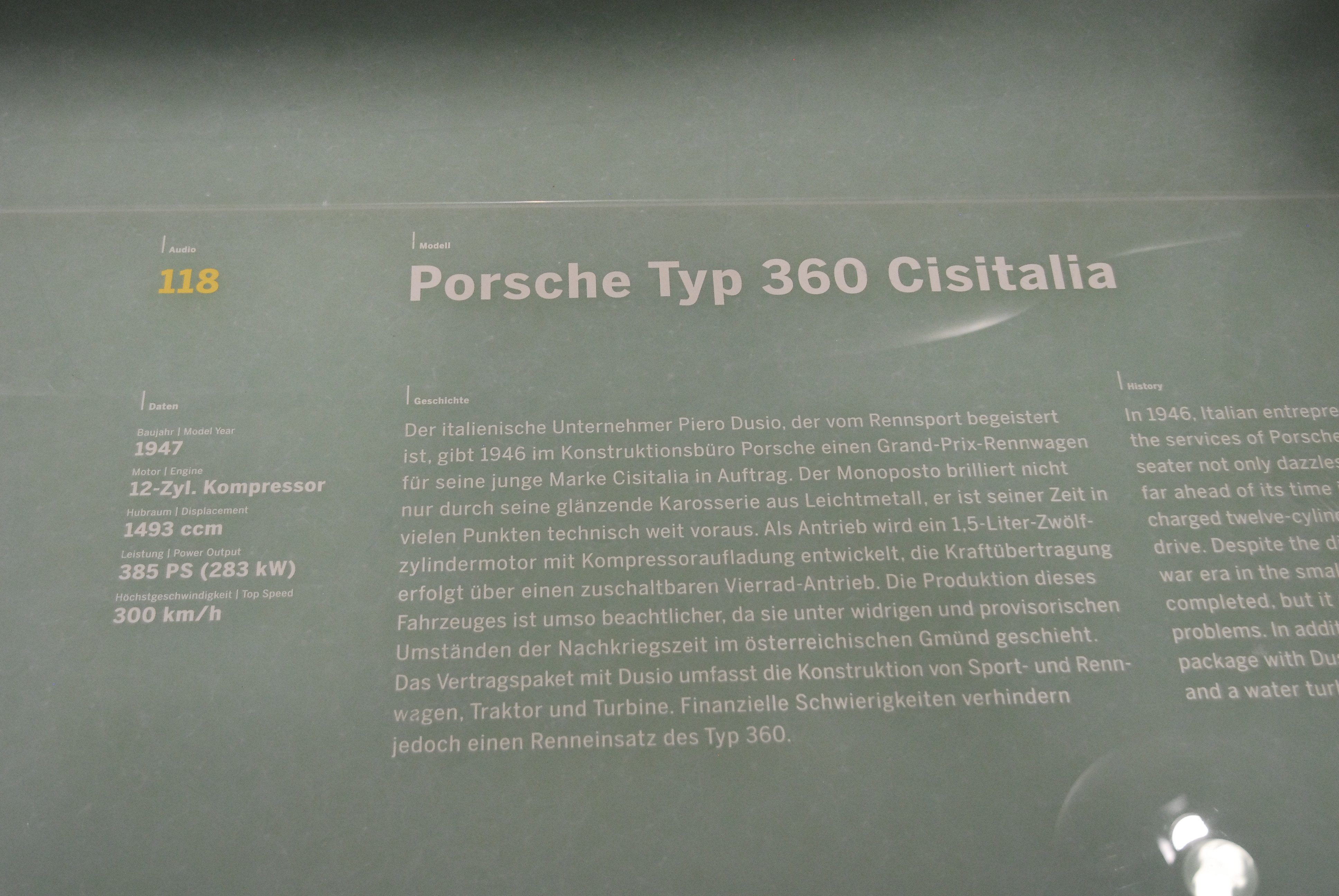 Cisitalia photographs and technical data - All Car Central Magazine