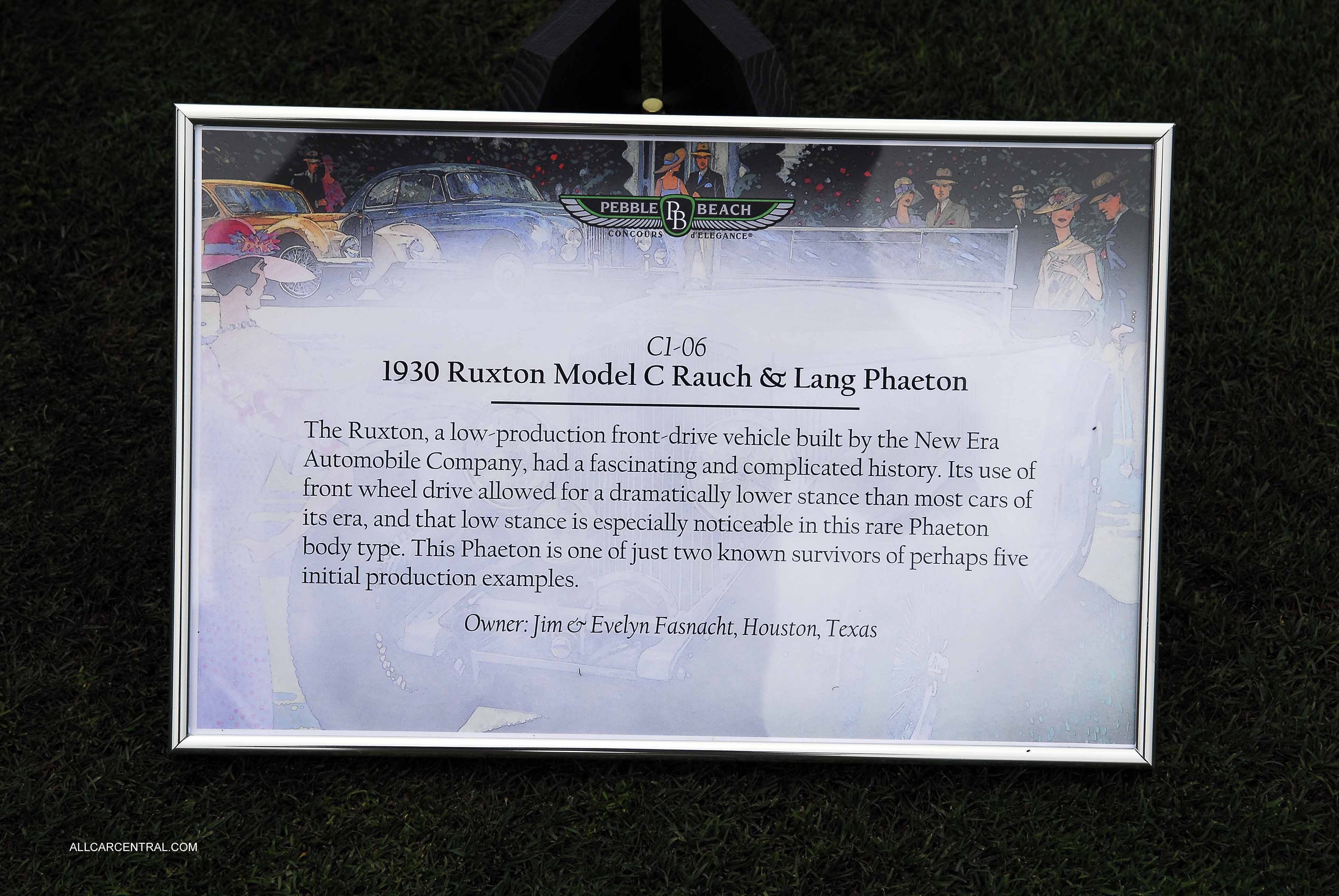 Ruxton photographs and Ruxton technical data - All Car Central Magazine P1